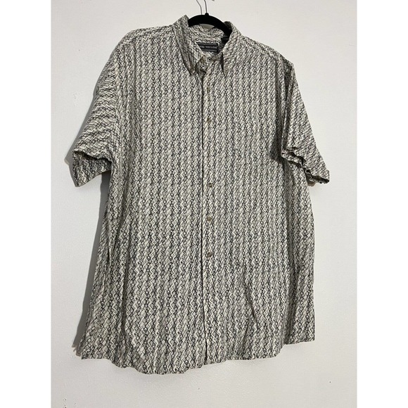 David Taylor | Shirts | Vintage David Taylor Geometric Button Down ...